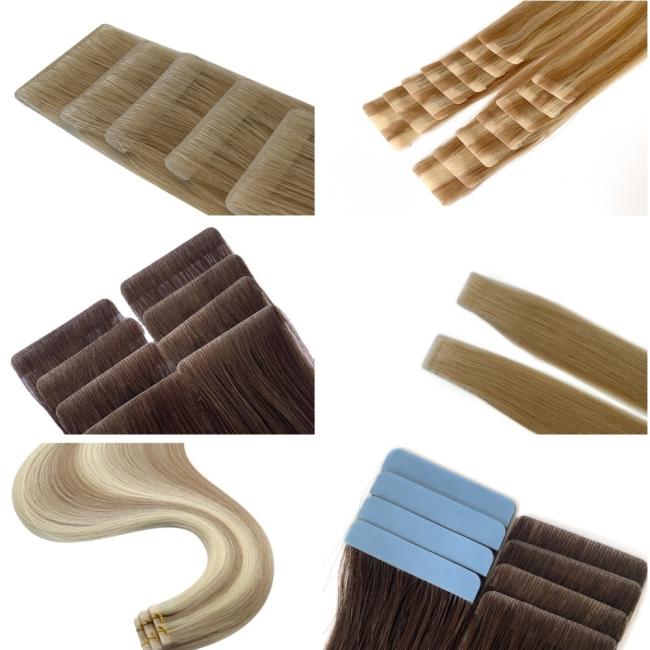 100% Virgin Remy Human Hair Best Quality Invisible Cuticle Aligned Double Drawn Tape in Hair Extensions