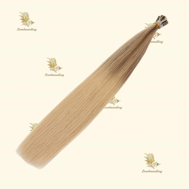 2024 Popular Balayage Colors Doube Drawn Keratin I Tip Hair Extensions