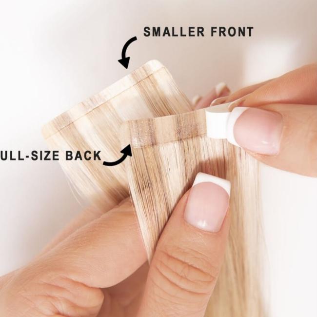 Affordable Slim Tape Ins High Quality European Human Hair Double Drawn Narrow Edge Invisible Tape Hair