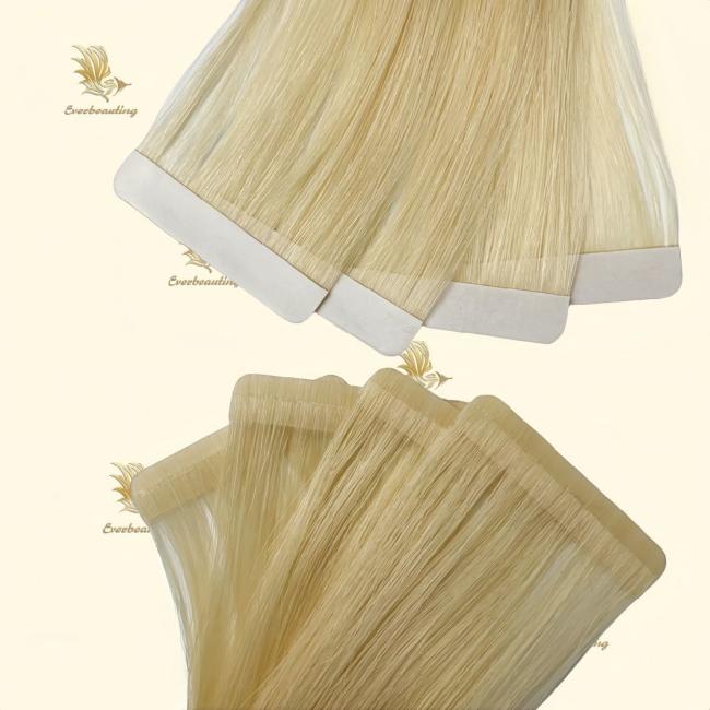 Affordable Slim Tape Ins High Quality European Human Hair Double Drawn Narrow Edge Invisible Tape Hair