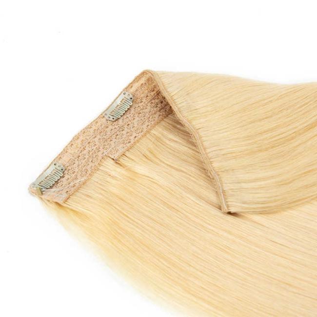 Wholesale Fish Wire Human Hair Extension Invisible Headband Remy Haloin Hair Extensions