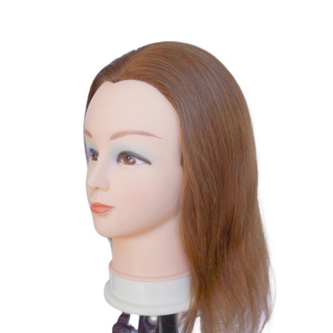 Real Human Hair Mannequin Training Head Asia Face