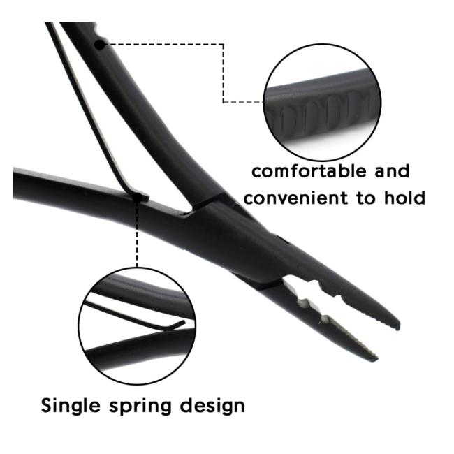 Hair Extension Tools for I-Tips Micro Beads Closer Plier Hair Parting Tool Stainless Steel