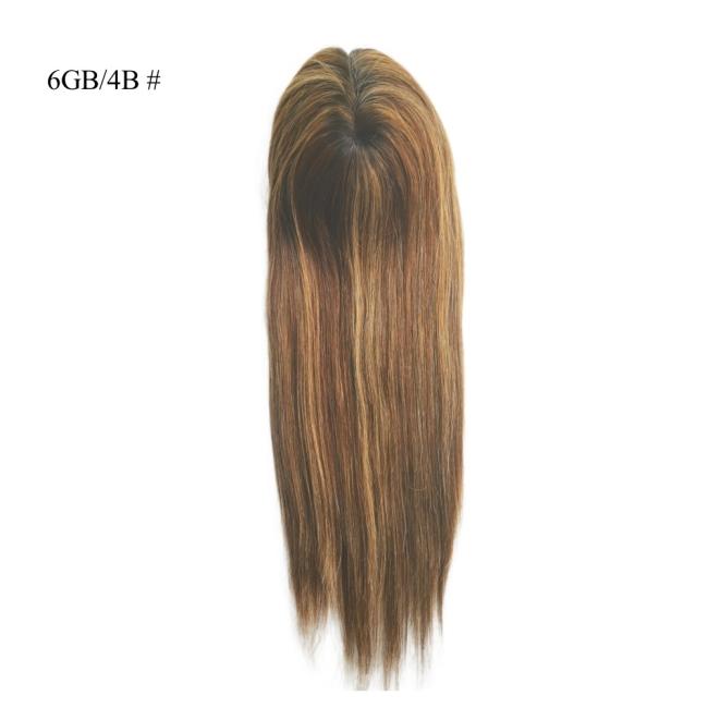 Hot Sale Cuticle Aligned Women Mono Base Topper Clip in Hair Piece Jewish Kosher Topper 5.5X6′′ Mono Base Human Hair Toupee