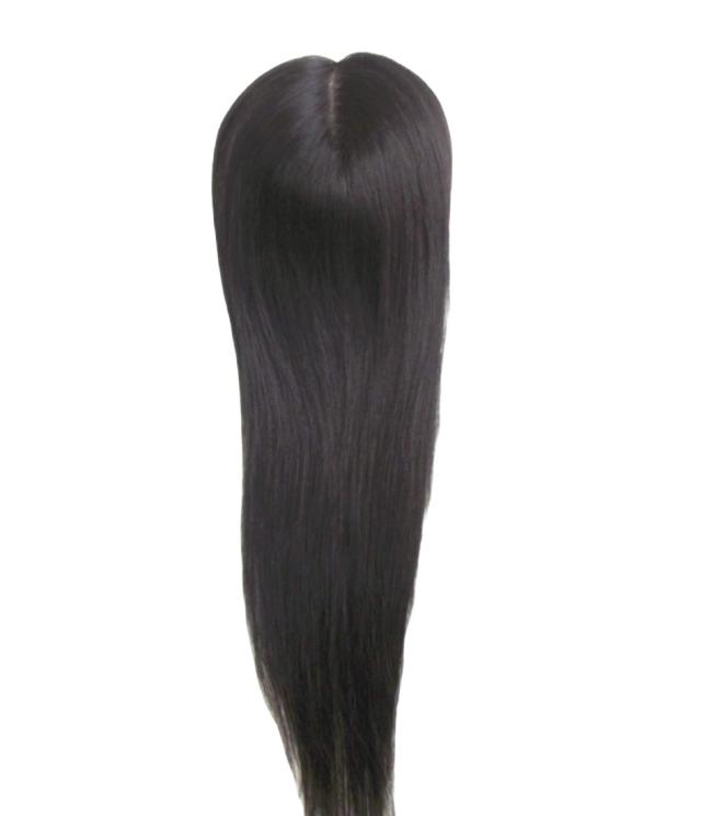 High Quality European Human Hair Toppers for Hair Loss Natural Color Mini Toppers Full Hand Tied Mono Mesh Hair Pieces
