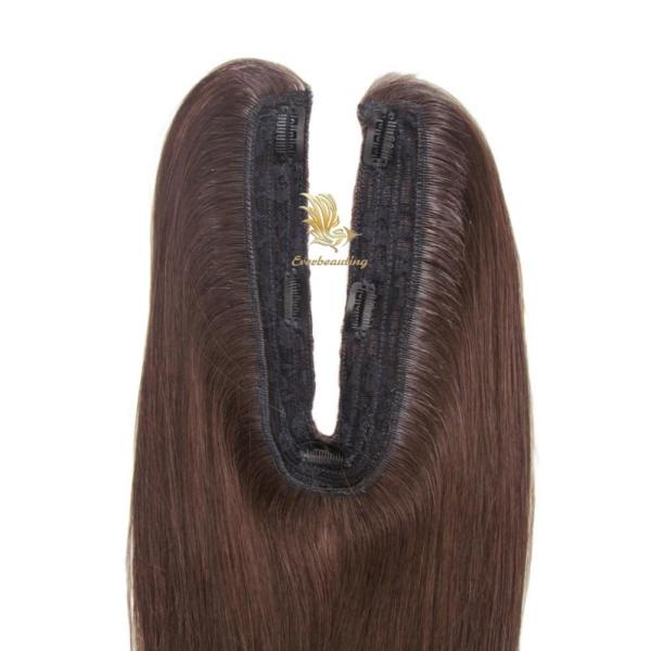 Quality Human Hair U Part Topper U Shape Topper Function Add Hair Length and Volume US for sale