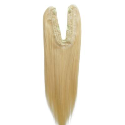 China Blonde Straight Texture U Part Closure US Topper for Hair Extensions for sale