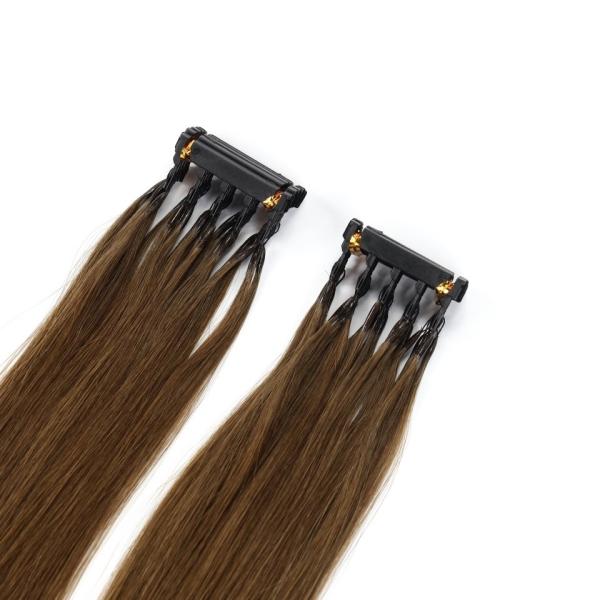Quality 6D Human Hair Extensions Pre Bonded Brazilian Double Drawn Cuticle Aligned Remy Hair for sale