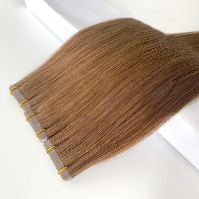 Cina Styling retto pre-connesso Remy capelli umani europei T-Tone color Tape in estensione dei capelli in vendita