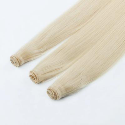 Cina Genius Weft Upgrade Handtied Weft Morbido e sottile Colore scuro Estensione dei capelli Senza perdita in vendita