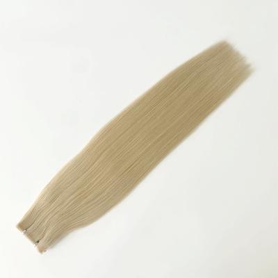 Cina Pagamento completo Multicolore doppio disegnato Remy capelli umani senza cuciture PU pelle trama estensione dei capelli in vendita