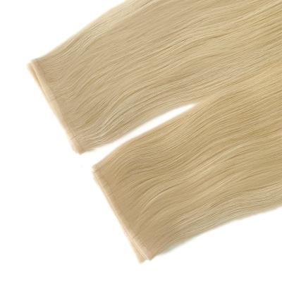 Cina Pagamento completo Multicolore doppio disegnato Remy capelli umani senza cuciture PU pelle trama estensione dei capelli in vendita