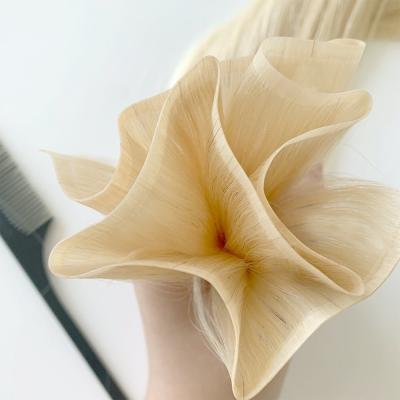 Cina Pagamento completo Multicolore doppio disegnato Remy capelli umani senza cuciture PU pelle trama estensione dei capelli in vendita