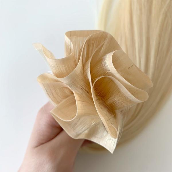 Quality Straight Style PU Skin Weft 100% Human Hair Extension for Women and Salon US for sale