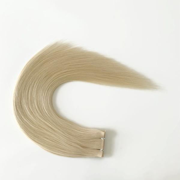 Quality Straight Style PU Skin Weft 100% Human Hair Extension for Women and Salon US for sale