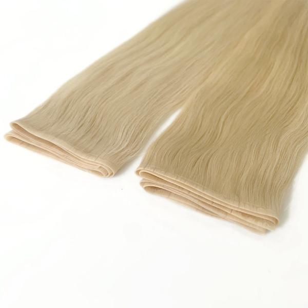 Quality Design Customized PU Skin Hair Weft Hand Tied Mini Flat Weft for Salon Customization for sale