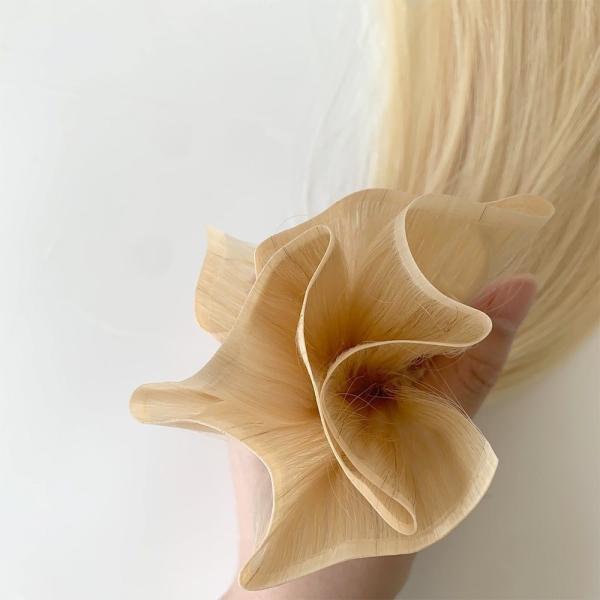 Quality 12A Straight Flat Weft Remy Hair Extensions Seamless Cuticle Aligned PU Skin for sale