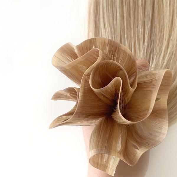 Quality Raw Hair Extensions 100% Human Hair Double Drawn PU Skin Weft Invisible PU Hair for sale