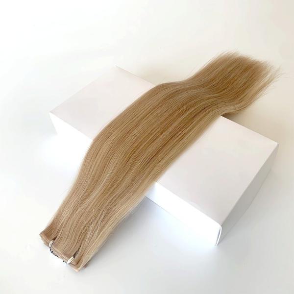 Quality Raw Hair Extensions 100% Human Hair Double Drawn PU Skin Weft Invisible PU Hair for sale