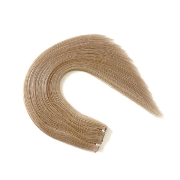 Quality Full Payment Double Drawn Flat Track Russian Remy Human Hair Skin PU Weft Hair Extensions for sale
