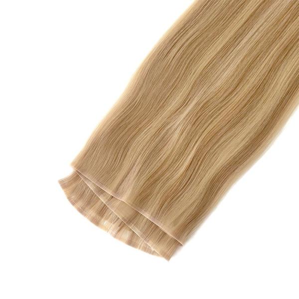 Quality Full Payment Double Drawn Flat Track Russian Remy Human Hair Skin PU Weft Hair for sale