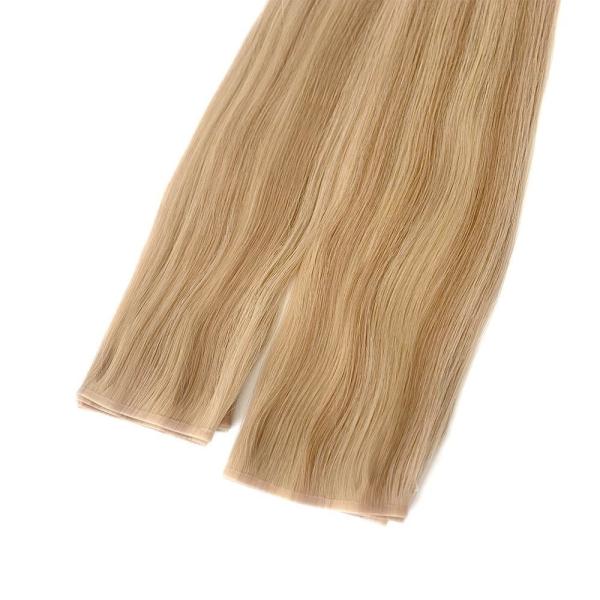 Quality Full Payment Double Drawn Flat Track Russian Remy Human Hair Skin PU Weft Hair for sale
