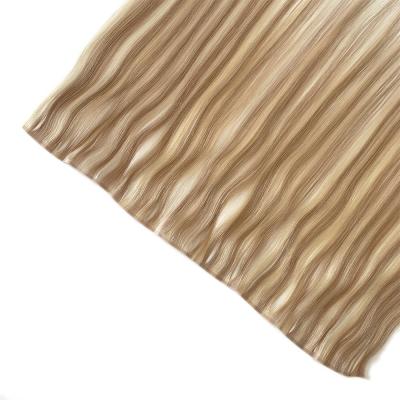 Quality Full Payment Double Drawn Flat Track Russian Remy Human Hair Skin PU Weft Hair for sale