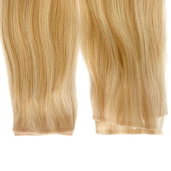 Quality Russian Double Drawn Human Hair PU Skin Weft Extensions Straight Style for sale