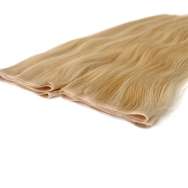 Quality Russian Double Drawn Human Hair PU Skin Weft Extensions Straight Style for sale