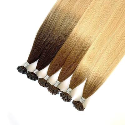 Cina Capelli umani a doppio disegno, estensioni di cheratina a punta piatta, capelli vergini sani al 100% in vendita