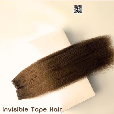 Cina 100% Remy Tape Hair Straight Brazalian Human Hair Estensione 20 pollici richiesta personalizzata in vendita