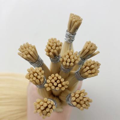 China Dubbel getrokken Remy Keratine Haarverlenging I Tip Micro Links Haarverlengingen gegarandeerd Te koop