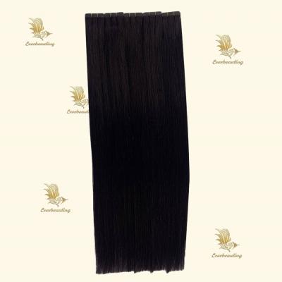 Cina Richiesta personalizzata Double Drown Black Human Hair Tape in prerilegato stick extension in vendita