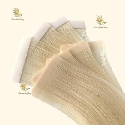 Cina Colore biondo Nastro per capelli grezzi in estensioni di capelli Non personalizzazione Richiesta personalizzata in vendita