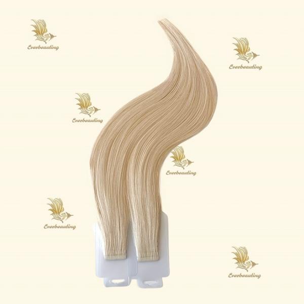 Quality 100% Remy Human Hair Seamless Injected Hand Tied Tape Hair Extensions Return for sale