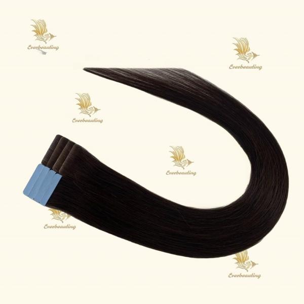 Quality Dark Brown Human Hair Prices Donor Hair Invisible Seamless Virgin Hair Injection for sale