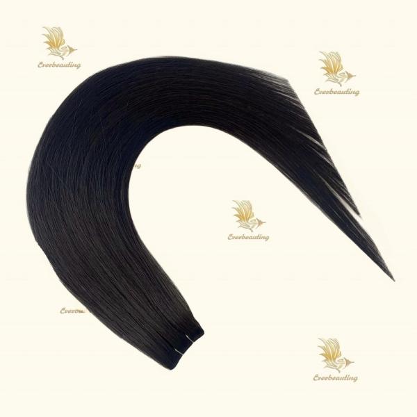 Quality Chinese Hair Jet Black Invisible Seamless Injected Tape Human Hair Extensions for sale