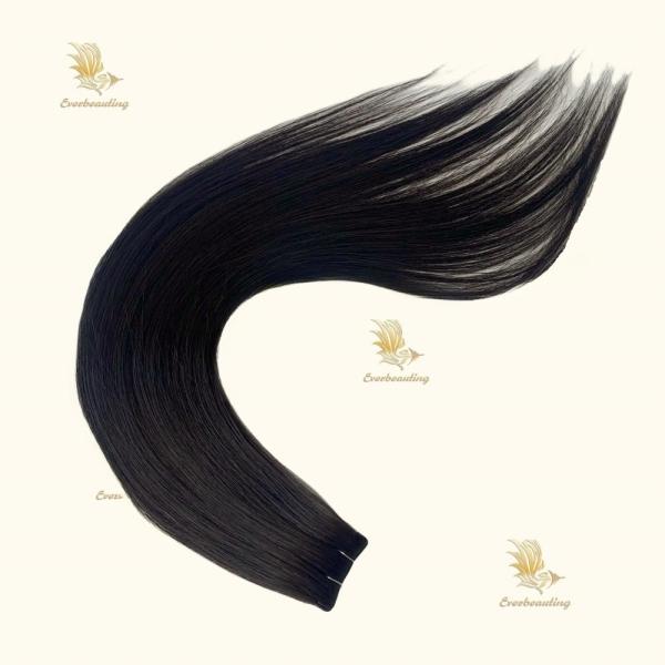 Quality Chinese Hair Jet Black Invisible Seamless Injected Tape Human Hair Extensions for sale