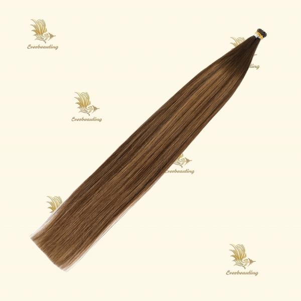 Quality Pre Bonded I-Tips Hair 100% Remy Human Hair Balayage Color No Shedding Return for sale