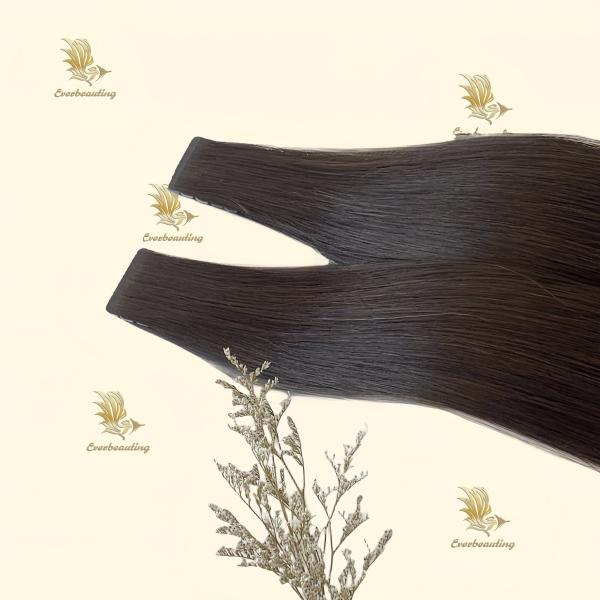 Quality Dyeable European Human Hair Double Drawn Slim Tape Ins Narrow Edge Invisible for sale