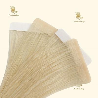 中国 厚くて自然に見える髪の毛のための長持ちするPU皮膚織りテープヘア拡張子 販売のため