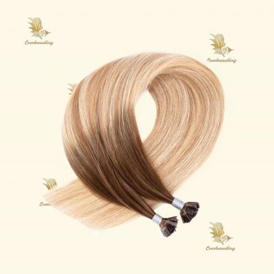 Cina Capelli russi con punta piatta Estensioni di capelli Costo di spedizione Tempo di consegna stimato in vendita