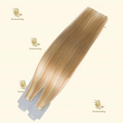 中国 ヒトヘアエクステンション 脱毛なし 100% 皮質を並べた ピアノの色 髪に狭いテープ 販売のため