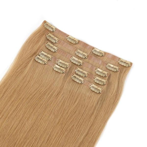 Quality Raw Virgin Cambodian Human Hair Clips Ins PU Skin Weft Seamless Clip in Hair for sale