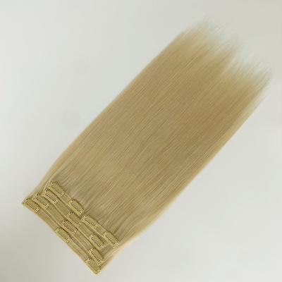 Quality 100% Human Hair Clip Ins Blonde Color 30 Day Return refunds Clip-in Hair for sale