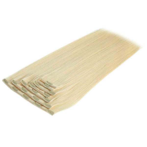 Quality 100% Human Hair Clip Ins Blonde Color 30 Day Return refunds Clip-in Hair for sale