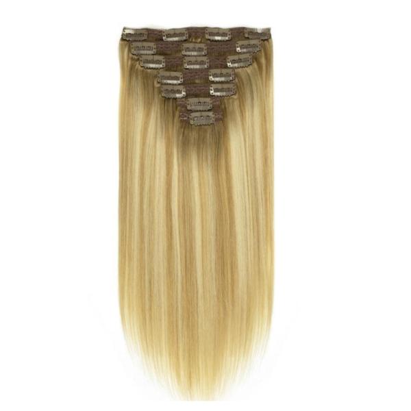 Quality Remy Hair Long Straight Clip in Hair Extension with 0.200kg Package Gross Weight for sale