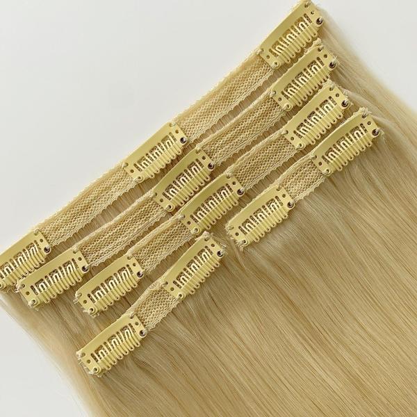 Quality Clip in Hair Extensions Human Hair Silky Straight Pre-Bonded Style Initial for sale