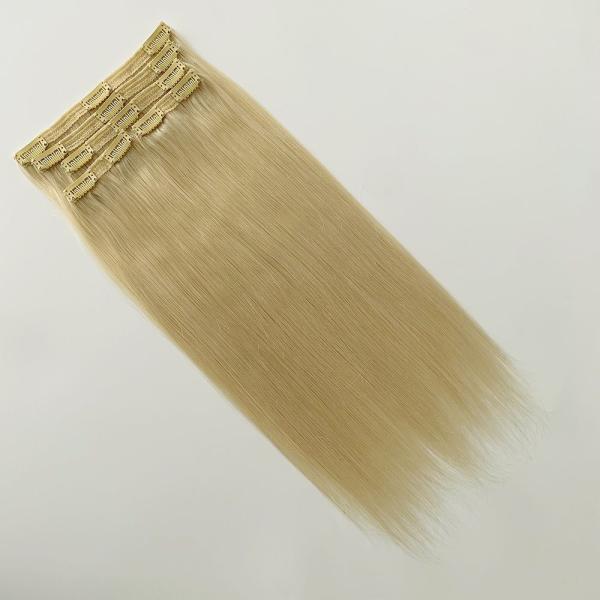 Quality Clip in Hair Extensions Human Hair Silky Straight Pre-Bonded Style Initial for sale