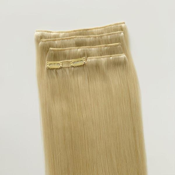 Quality Clip in Hair Extensions Human Hair Silky Straight Pre-Bonded Style Initial for sale